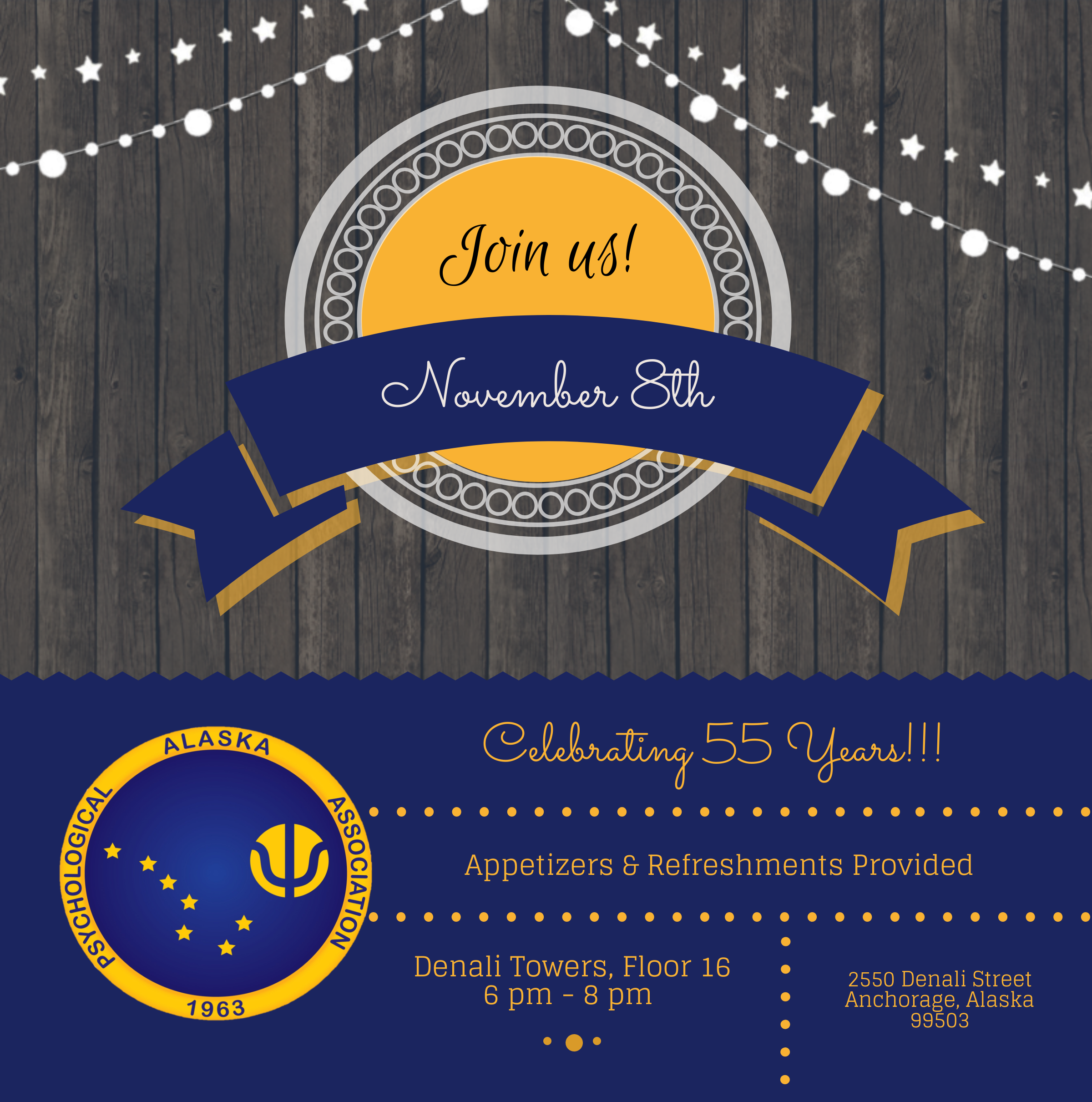 Join Us To Celebrate AK PA s 55th Anniversary Alaska Psychological Join Us To Celebrate AK PA s 55th Anniversary Alaska Psychological